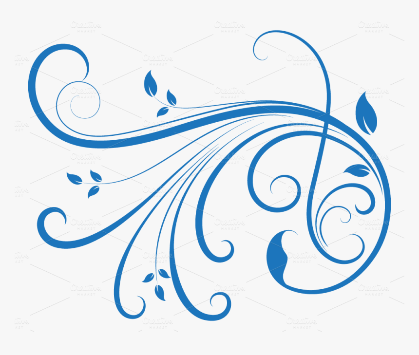 Swirl Png Download - Transparent Swirl Design Blue, Png Download ...