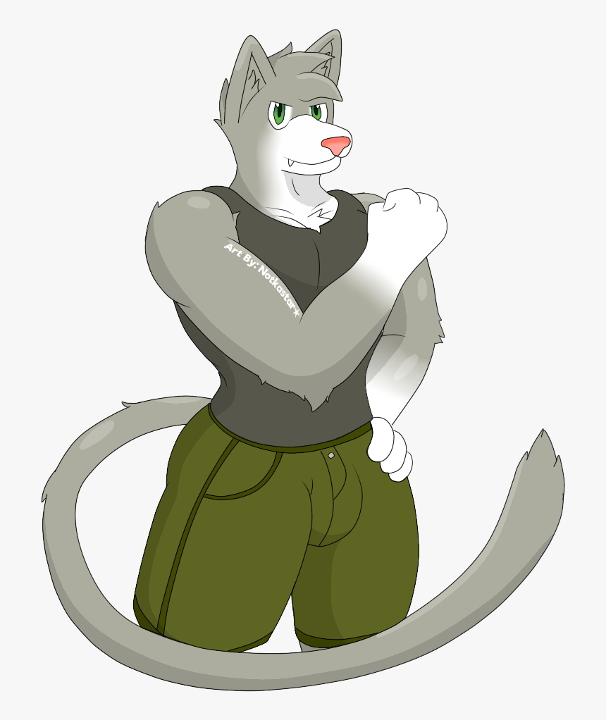 Feline Flexing - Cartoon, HD Png Download , Transparent Png Image - PNGitem
