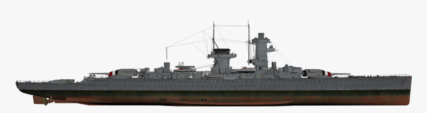 Warship Side View Png , Png Download - Battlecruiser, Transparent Png ...