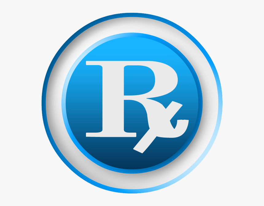 Rx Symbol Small Font Clipart Image - White, HD Png Download ...