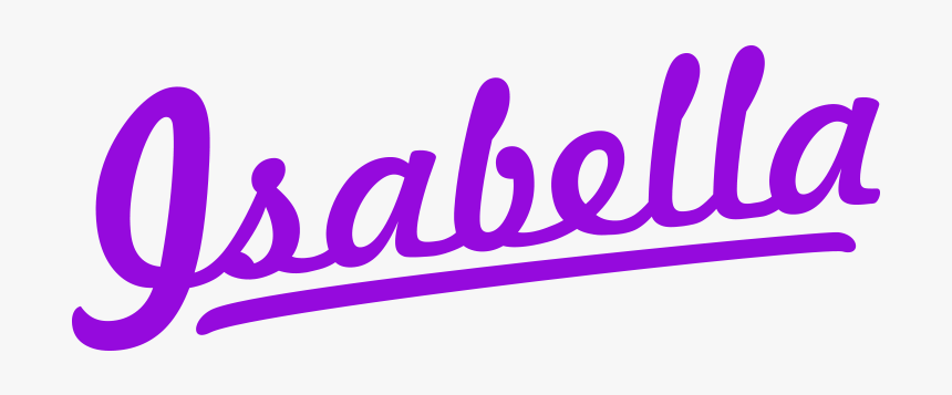 Isabella Retro Sign Png - Calligraphy, Transparent Png , Transparent ...