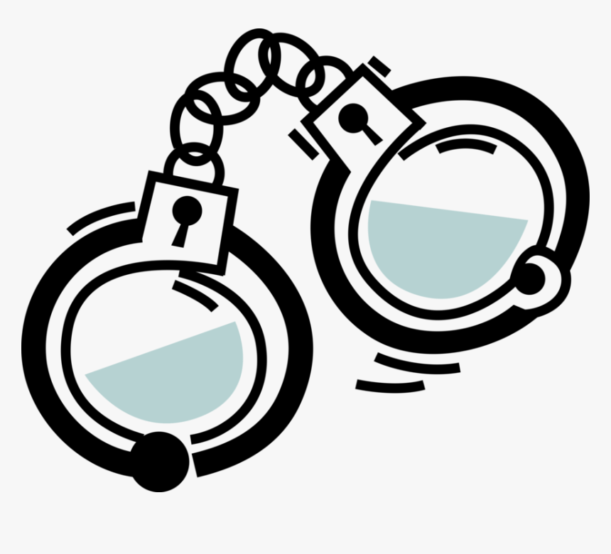 Vector Illustration Of Handcuffs Physical Restraint - Restraint Clip ...
