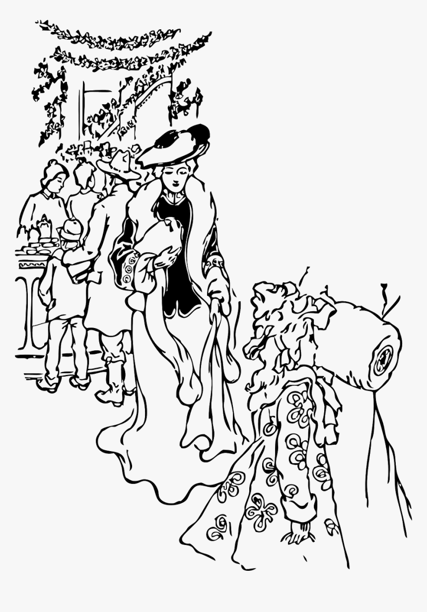 Christmas Shopping Clipart Black And White, HD Png Download ...