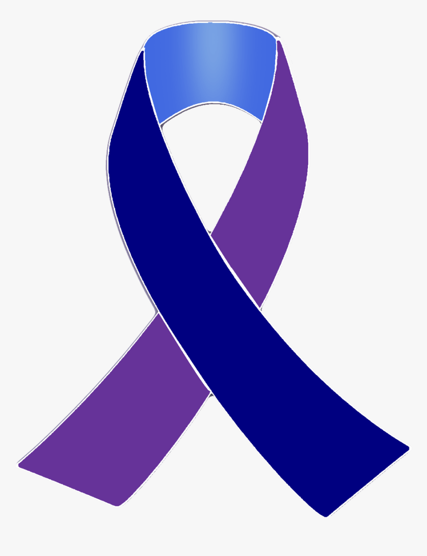Purple Awareness Ribbon Outline
