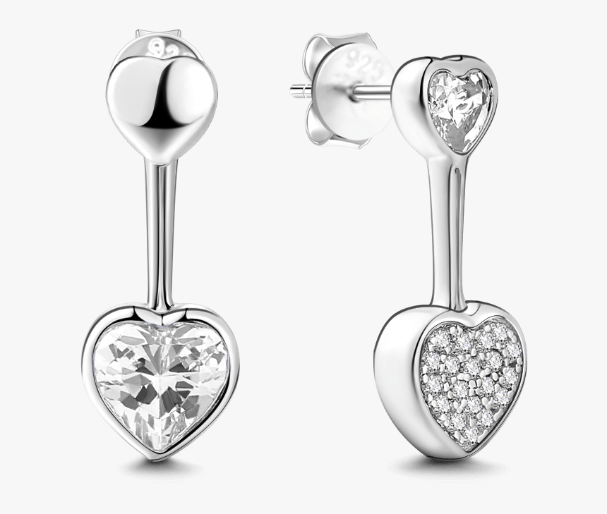 Crystal Heart Earrings - Earrings, HD Png Download , Transparent Png ...