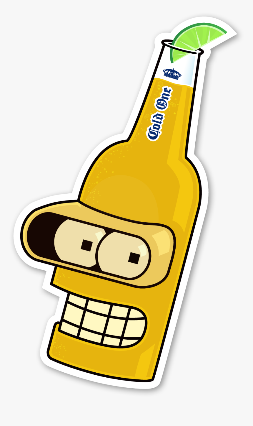 Image Of Bender - Sticker Heineken Png, Transparent Png , Transparent ...