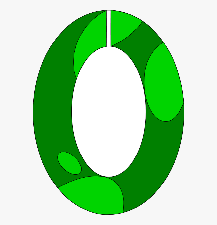 Number Zero - Number 0 Green, HD Png Download , Transparent Png Image ...