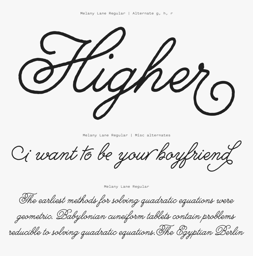 Font Review Journal Specimen - Calligraphy, HD Png Download ...