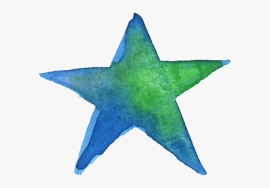 Five-pointed Star , Png Download - Watercolor Painting, Transparent Png ...