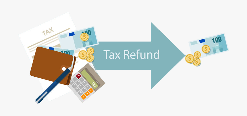 Tax Refund Graphic - Pay Tax Money Vector, HD Png Download ...