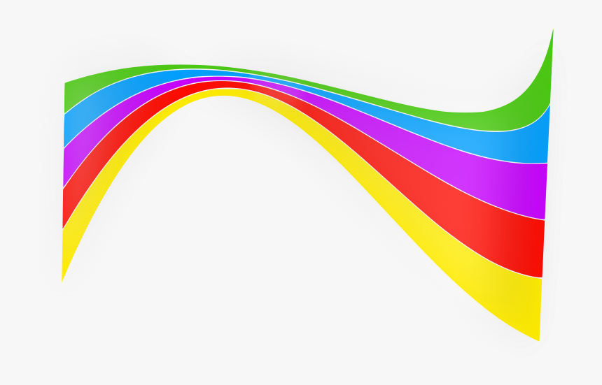 Transparent Text Ribbon Png - Color Line Rainbow Png, Png Download ...