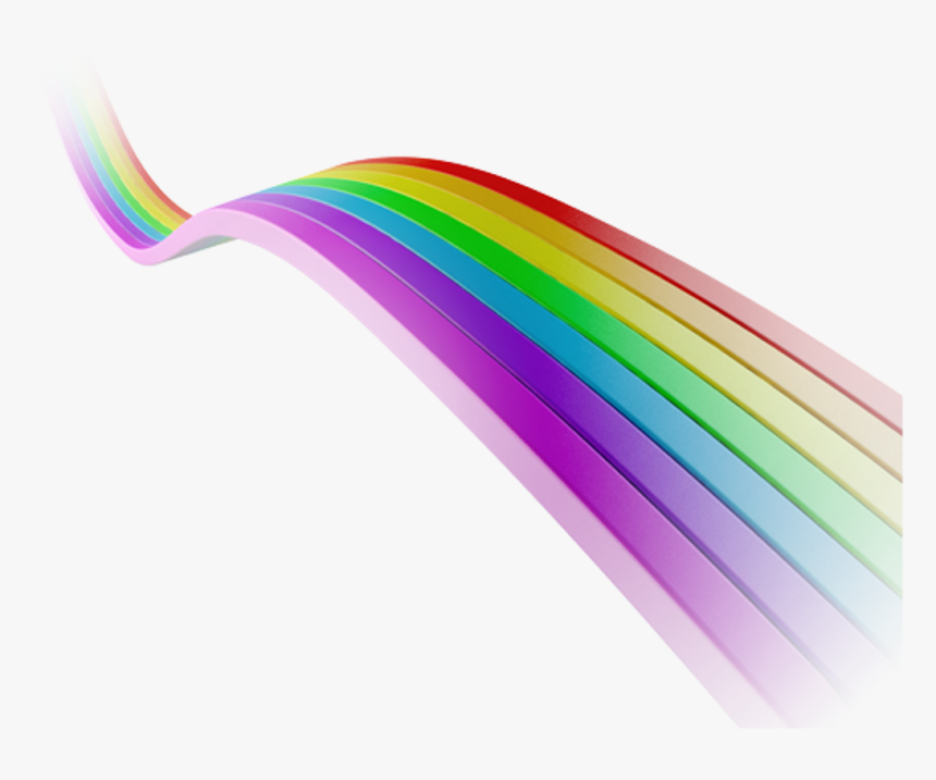 Cute Rainbow Png -colorful Ribbon Cute - Graphic Design, Transparent ...