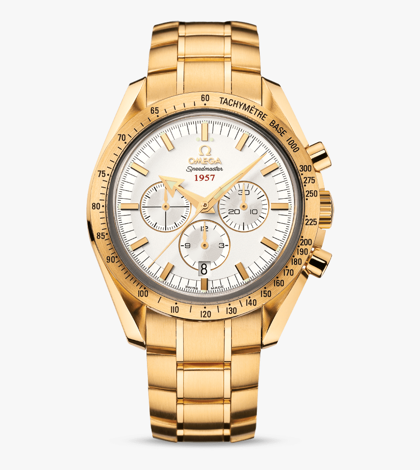 Omega Speedmaster Yellow Gold, HD Png Download , Transparent Png Image ...
