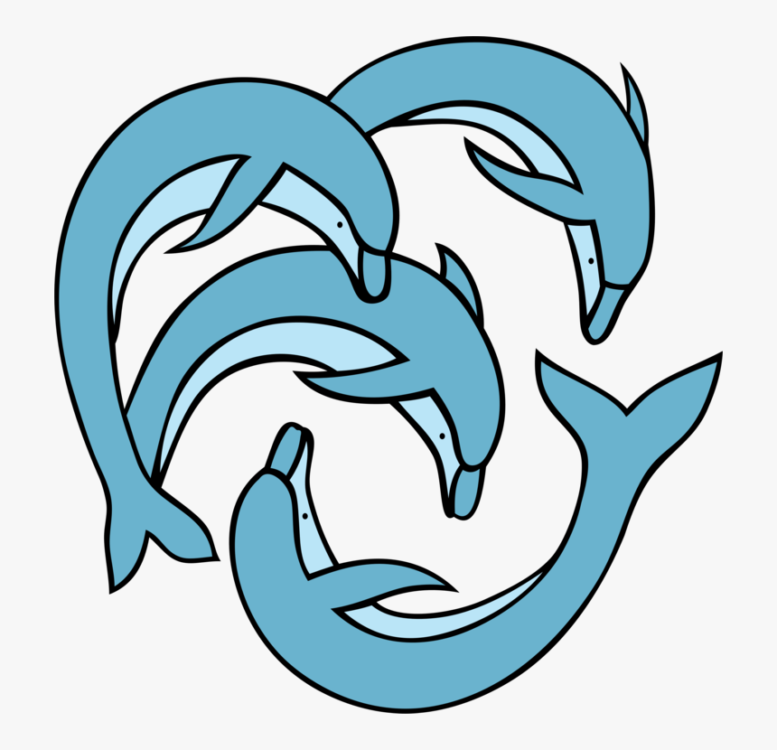 Line Art,whales Dolphins And Porpoises,artwork - Dolphin, HD Png ...