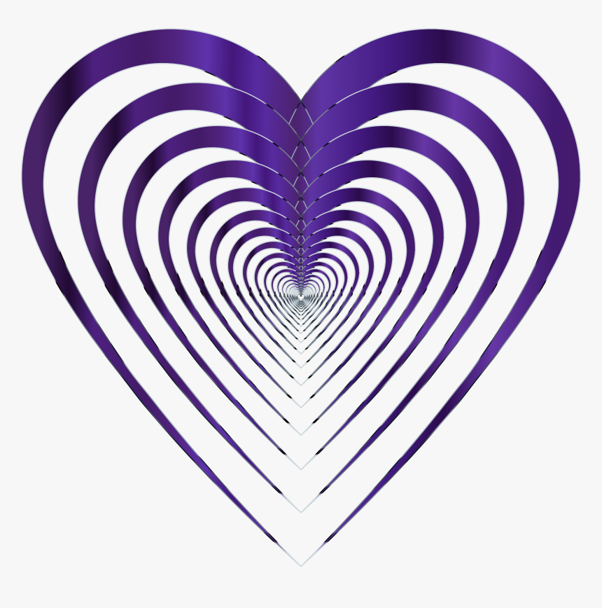 Heart Love Letter - Purple Heart Transparent Png, Png Download ...