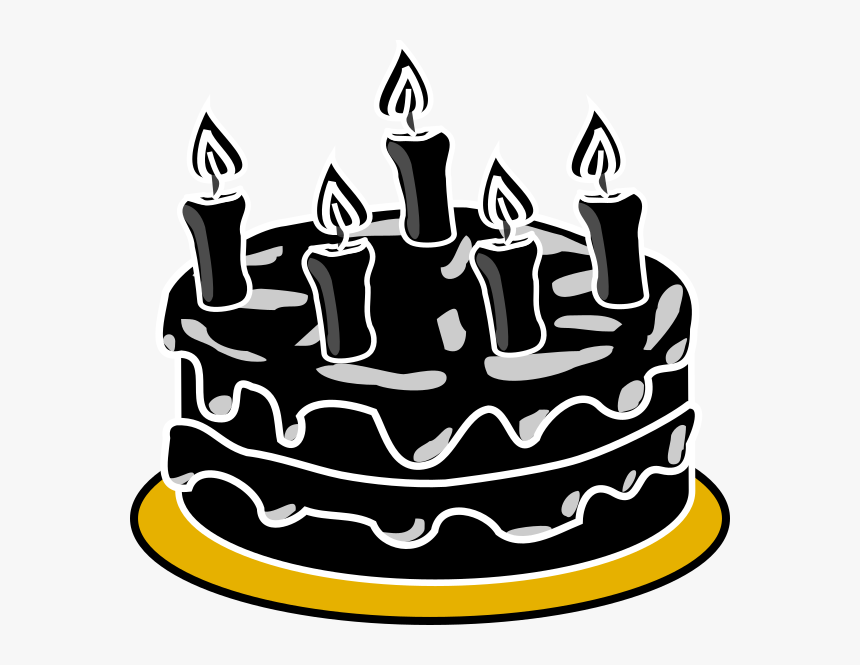 Transparent Cake Clip Art - Black Cake Clipart, HD Png Download ...