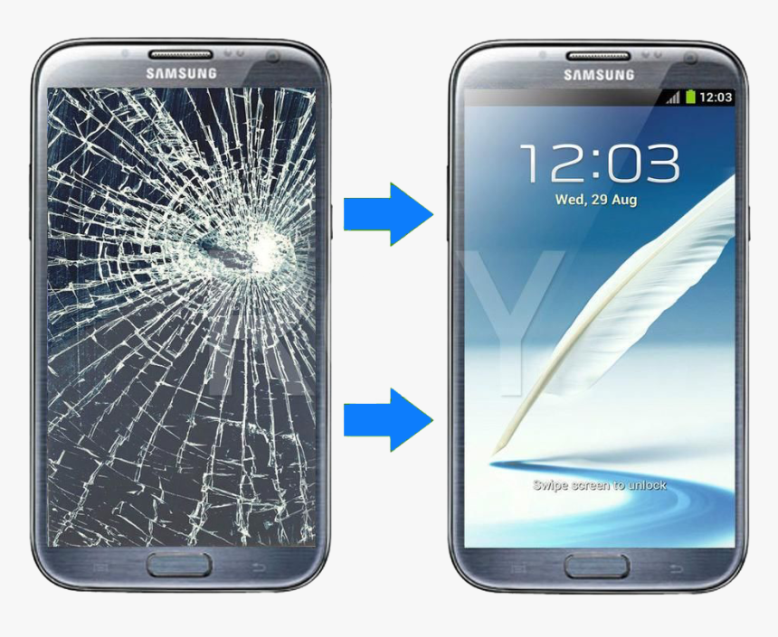 Before And After Phone Repairs, HD Png Download , Transparent Png Image ...