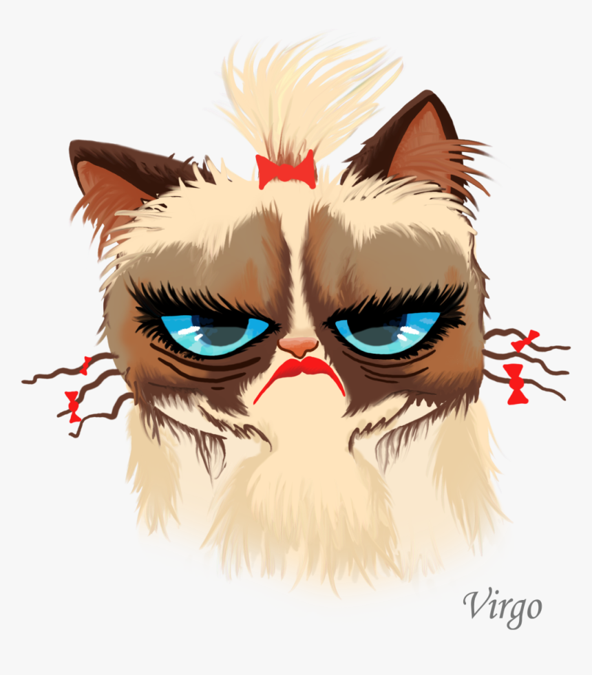 Grumpy Cat Art Vector, HD Png Download , Transparent Png Image - PNGitem