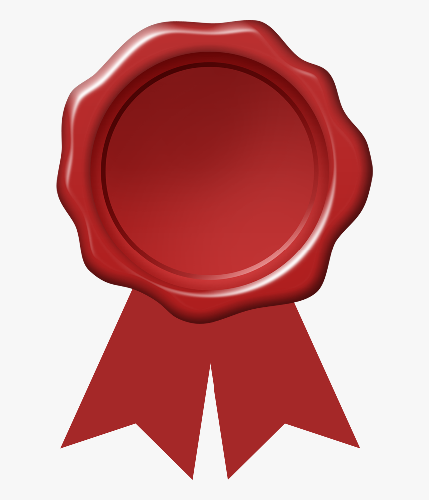 Red Wax Seal Ribbon, HD Png Download , Transparent Png Image - PNGitem