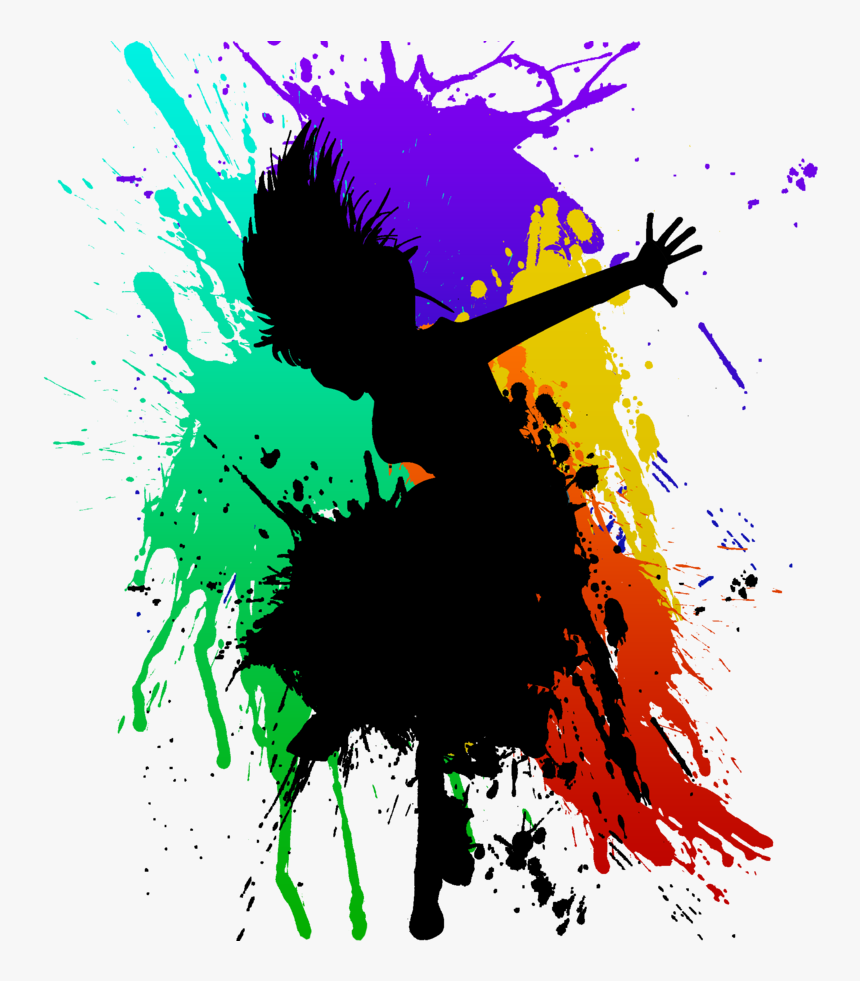Watercolor Paint Splatter Png -toronto Line Dance Salsa - Dance ...