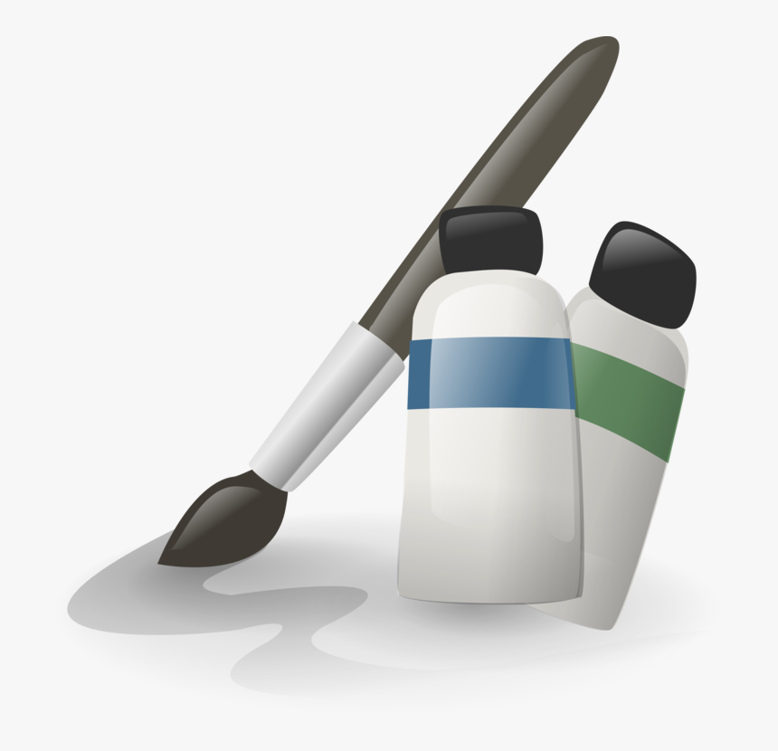 Paintbrush Watercolor Painting Palette - Pędzel Grafika, HD Png ...