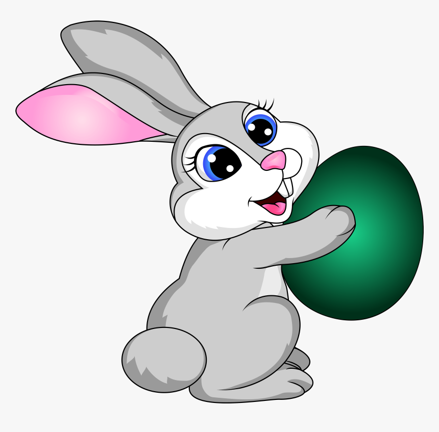 Easter Clipart Rabbit - Rabbit Carrot Eating Drawings, HD Png Download ...
