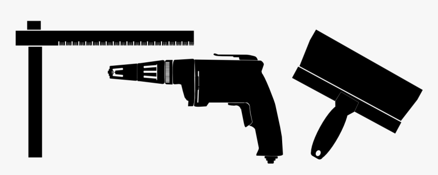 Drywall Sheet Rock & Wallpapering Service - Drywall Tools Clipart, HD ...