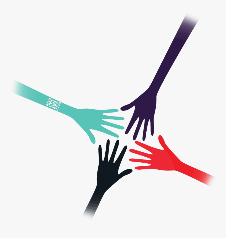 Hands Coming Together Ymn Logo - Un Pour Tous Tous Pour Un, HD Png ...