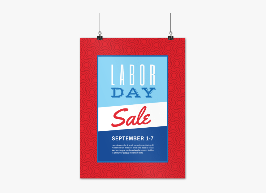 Classic Labor Day Sale Poster Template Preview, HD Png Download ...