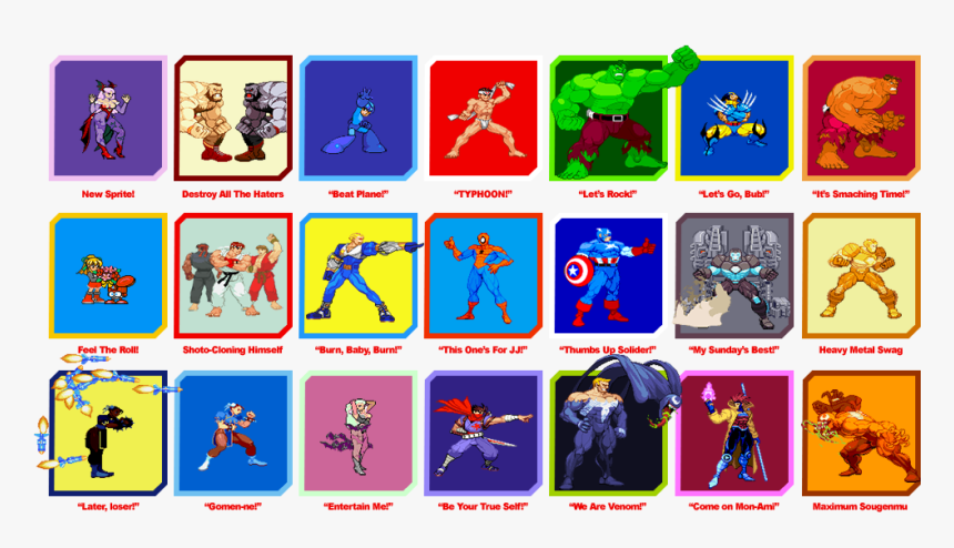 Marvel Vs Capcom Clash Of Super Heroes Secret Characters, HD Png ...