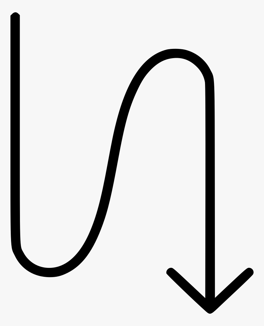 Arrow Process Flow Downward Down Direction, HD Png Download ...