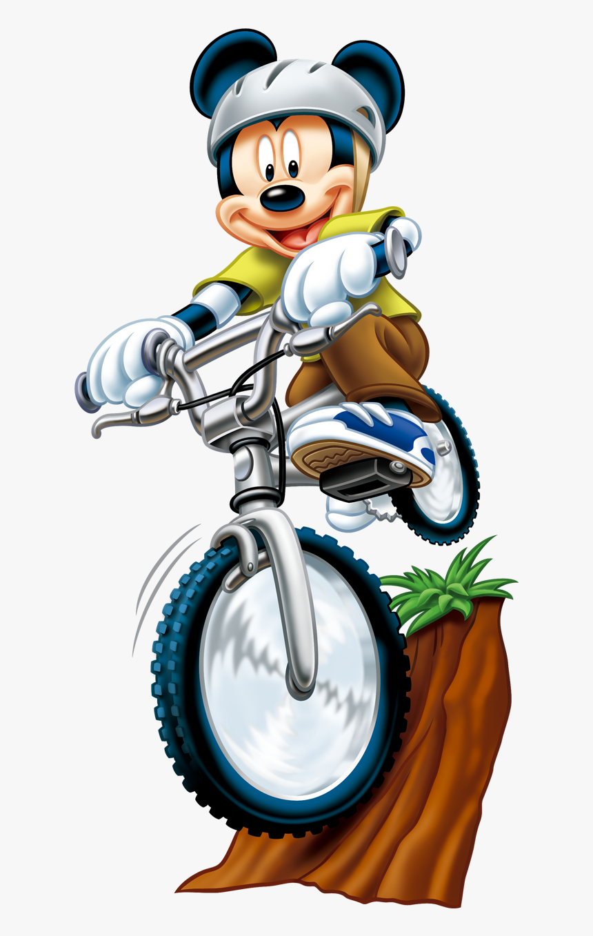 Disney Character On Bike, HD Png Download , Transparent Png Image - PNGitem