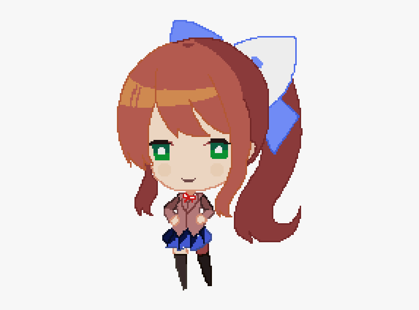 Doki Doki Literature Club Chibi, HD Png Download , Transparent Png ...