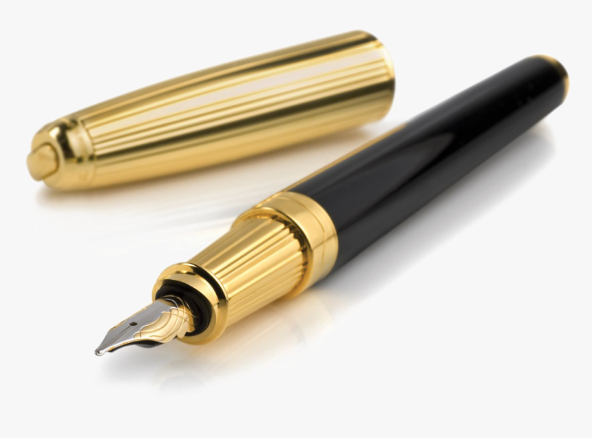 Calligraphy Pen Png Free Download - Golden Colour Pen Png, Transparent ...