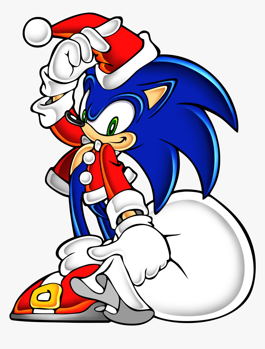 Sonic The Hedgehog Santa, HD Png Download , Transparent Png Image - PNGitem