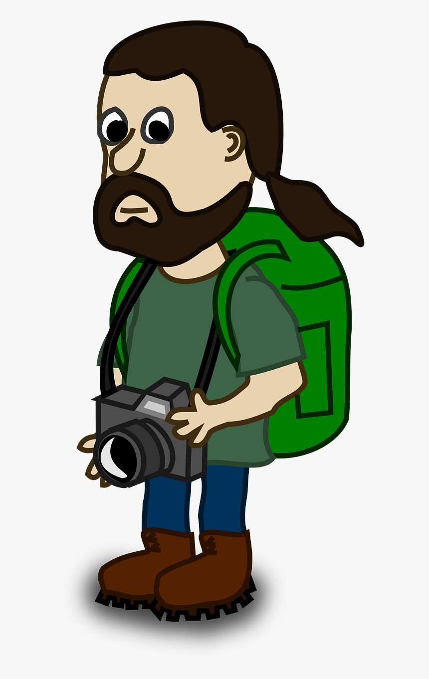 Cartoon Character With Camera, HD Png Download , Transparent Png Image ...