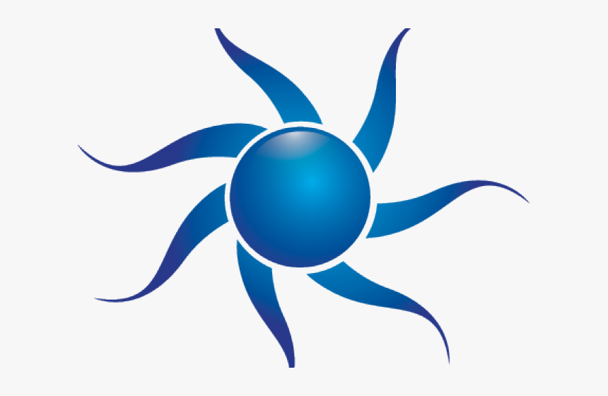 Blue Sun Clipart Transparent