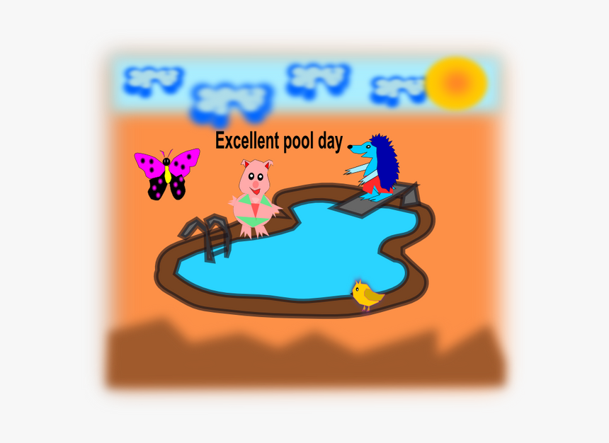 Pinky-piscina - Cartoon, HD Png Download , Transparent Png Image - PNGitem