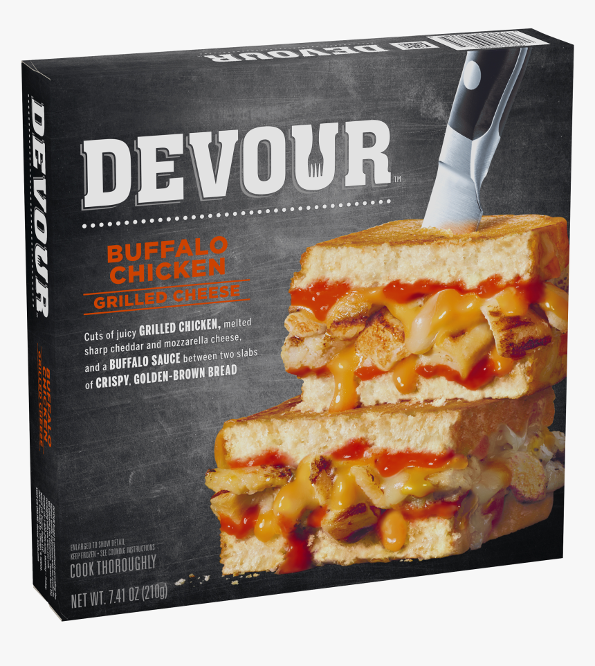 Devour Buffalo Chicken Grilled Cheese, HD Png Download , Transparent ...