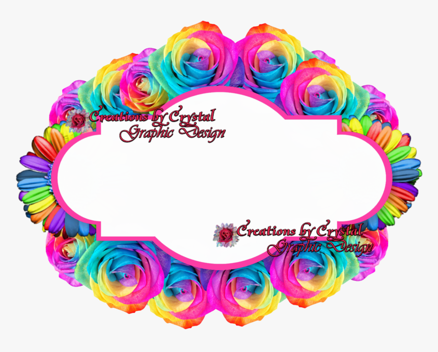Rainbow Border With Flowers Png, Transparent Png , Transparent Png ...