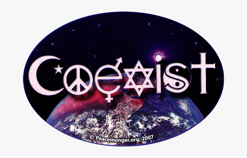 Wa144 - Coexist - Window Sticker - Coexist Bumper Sticker - Coexist ...