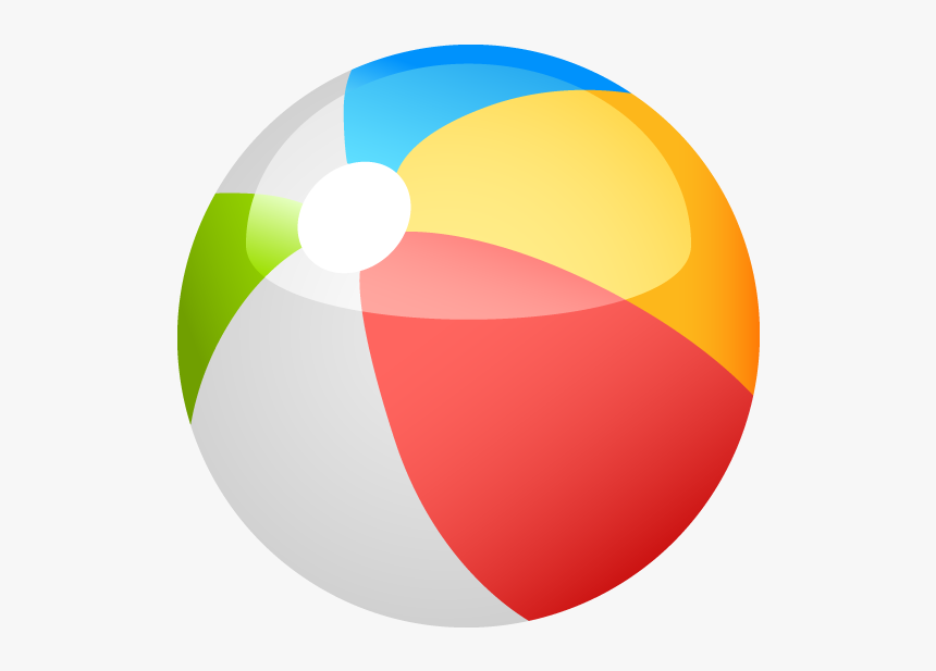 Ball Toy Designer - Beach Ball Vector, HD Png Download , Transparent ...