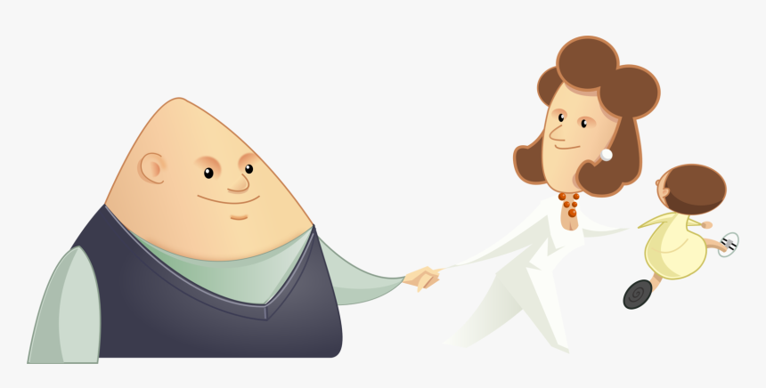 Family One Girl Cartoon, HD Png Download , Transparent Png Image - PNGitem