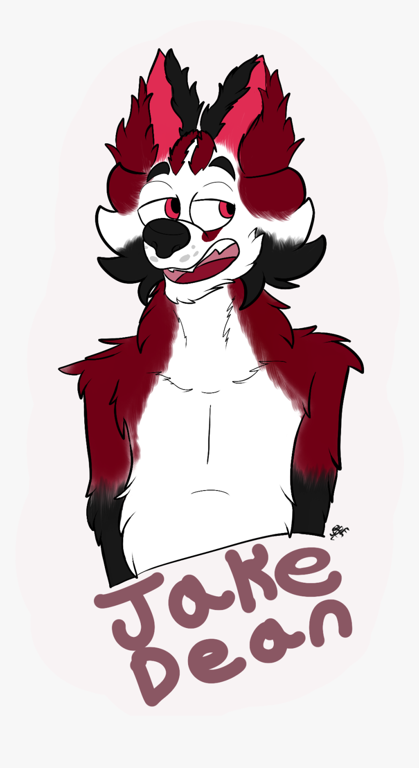 Jake Dean The Mad Husky Badge Clipart , Png Download - Cartoon ...