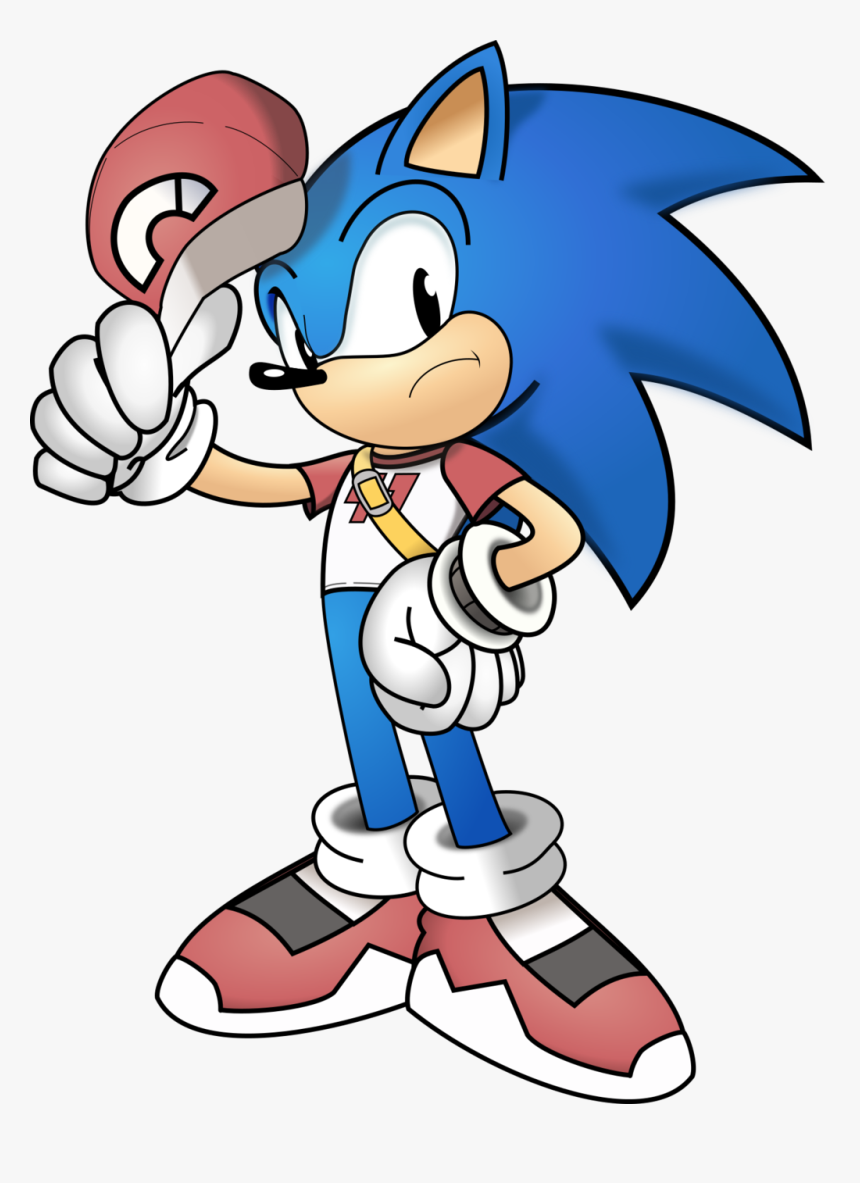 Sonic The Hedgehog Clipart Red - Old Version Of Sonic, HD Png Download ...