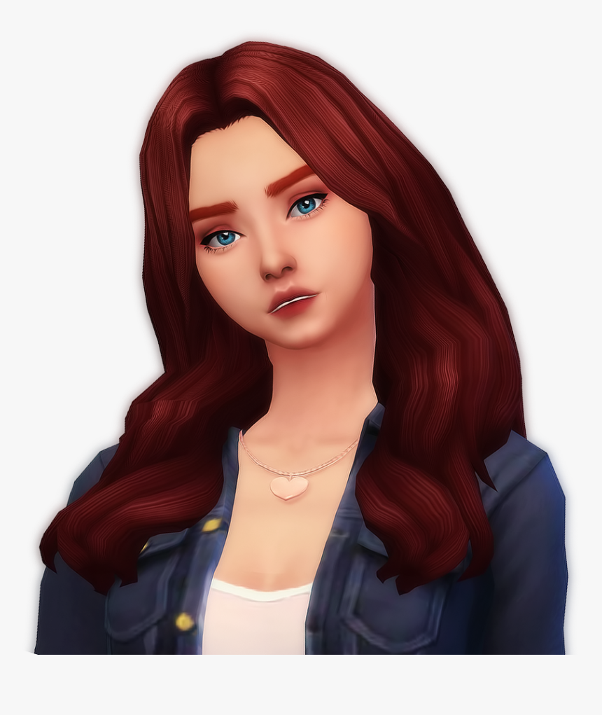 Sims 4 Red Hair, HD Png Download , Transparent Png Image - PNGitem