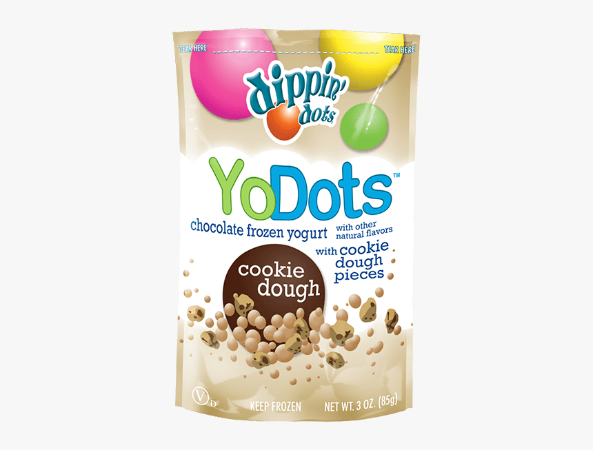 Yodots™ Cookie Dough - Dippin Dots Packets, HD Png Download ...