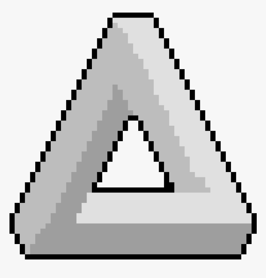 Transparent Penrose Triangle Png - Undertale Asriel Pixel Art, Png Download , Transparent Png ...