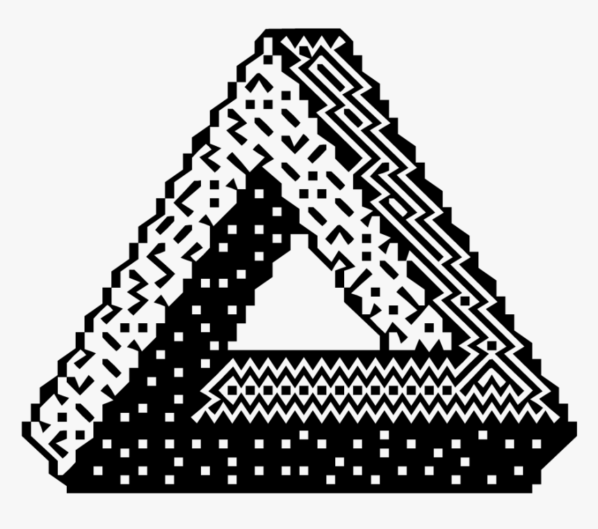 A Stylised Image Of A Penrose Triangle - Stylised Triangle, HD Png ...