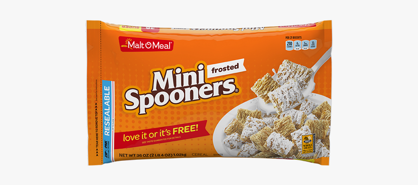Mom Frosted Mini Spooners 36 Oz - Cereales Malt O Meal, HD Png Download ...